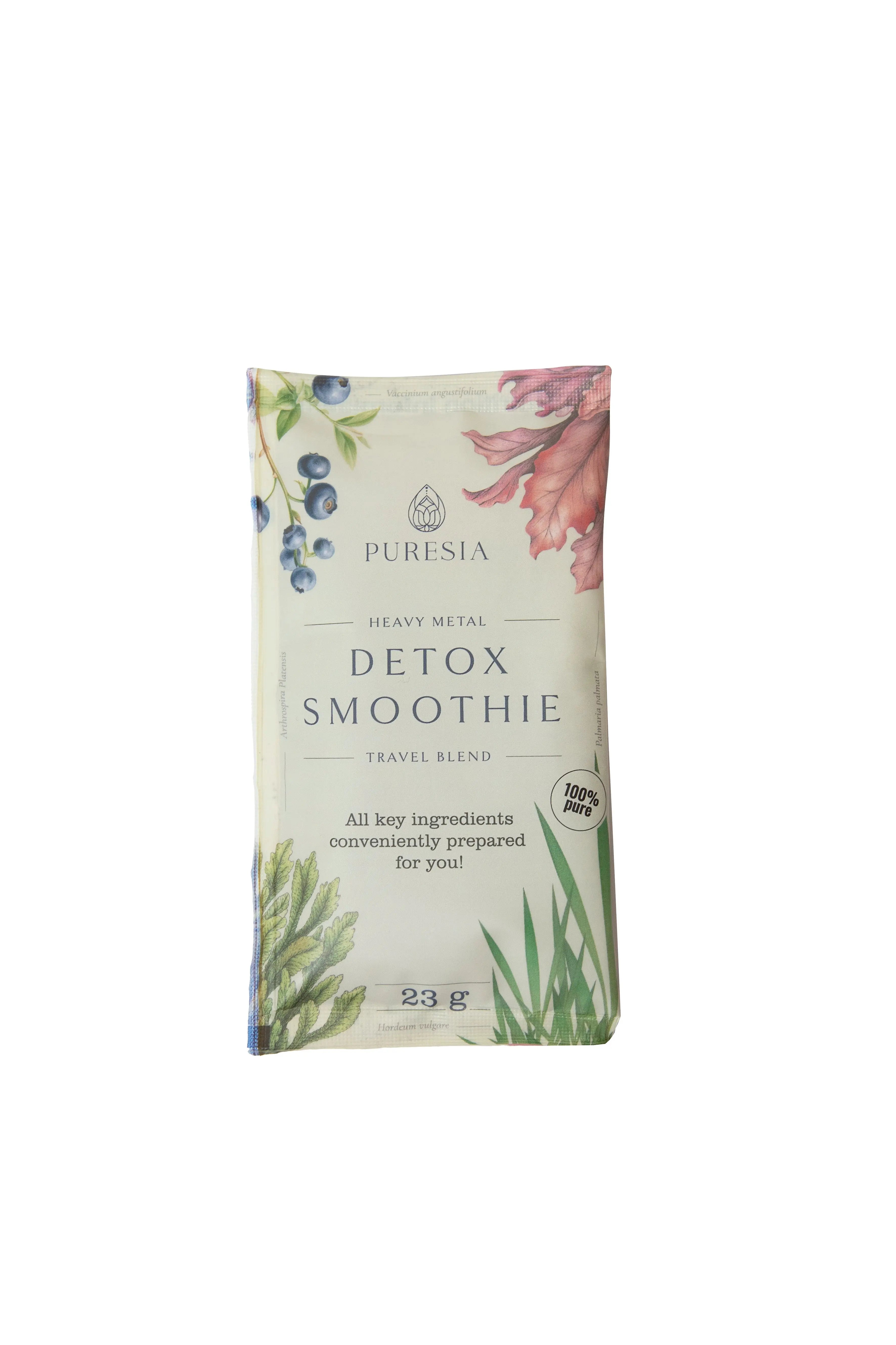 Heavy Metal Detox Smoothie Sachet - Travel-Ready Cleanse – Puresia